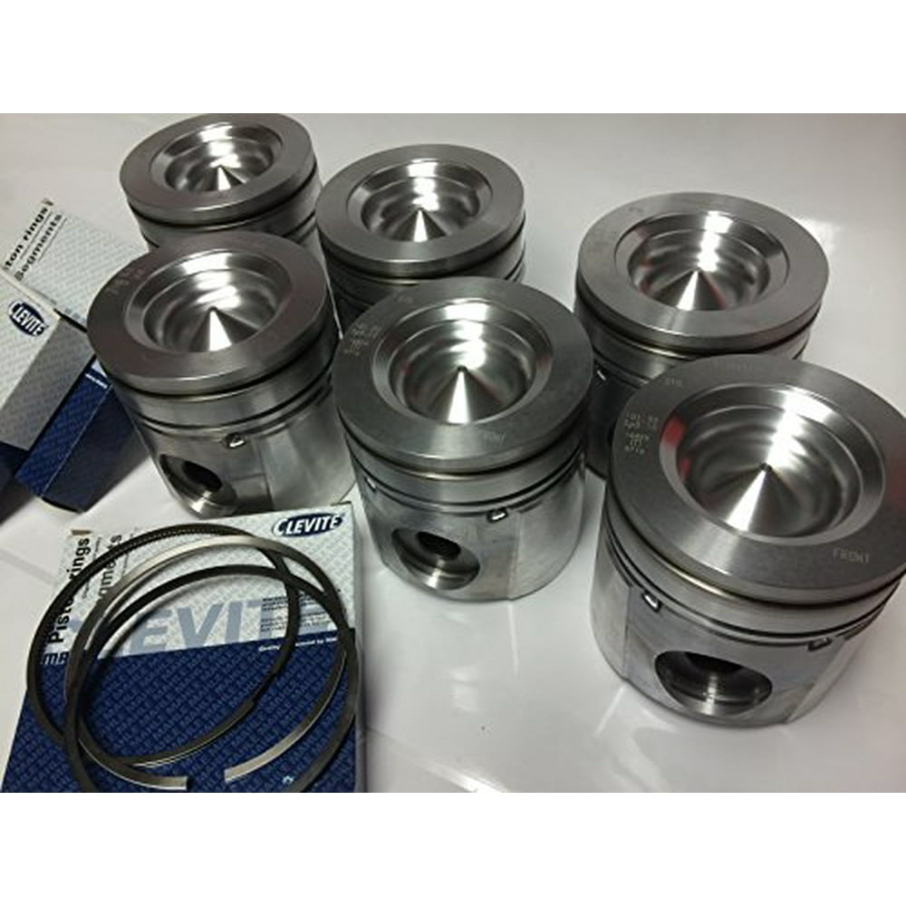 Dodge CUMMINS 6.7 6.7L PISTONS +.020 Oversize w/Rings 2007-2010 MAHLE ...