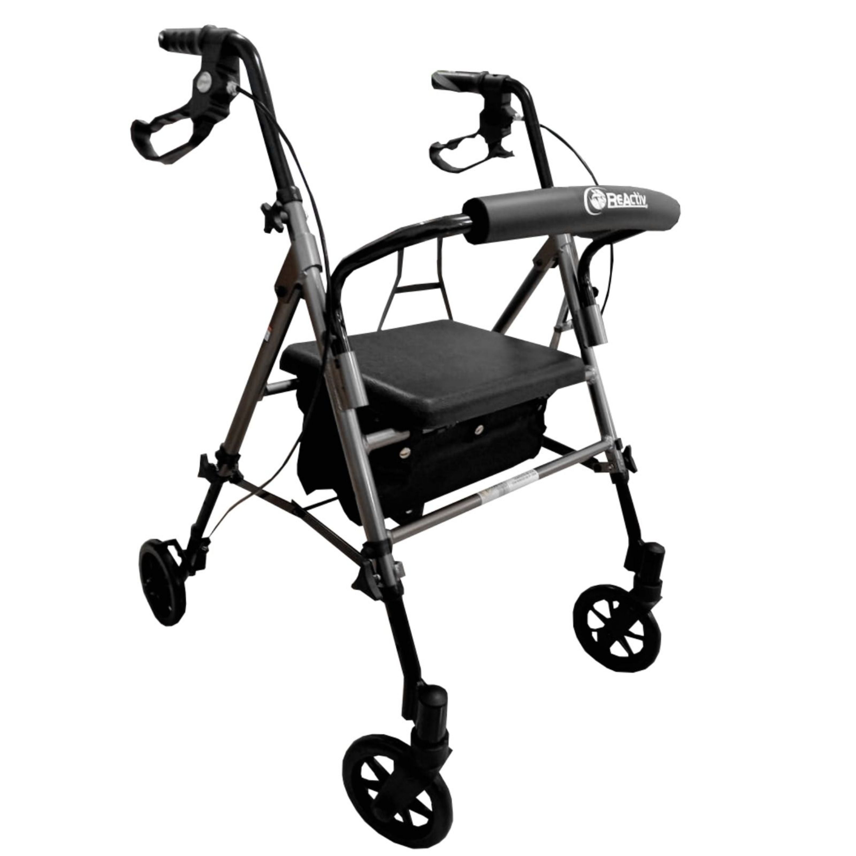 Andadera Ortopedica Tipo Rollator Ultra Compacta Adulto Gris ReActiv ...