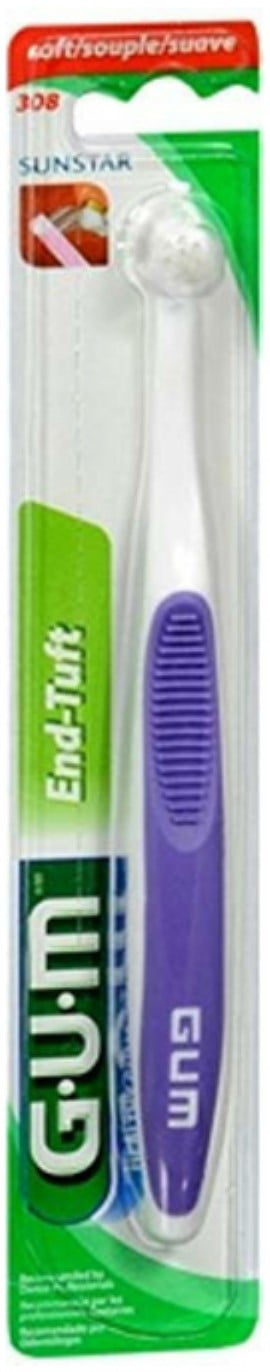 GUM End-Tuft Brush Soft 1 Each (Pack of 3) - Walmart.com