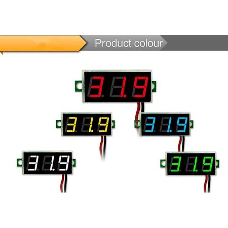 Red Blue Digital Led Mini Display Module Voltmeter Voltage Tester Panel ...