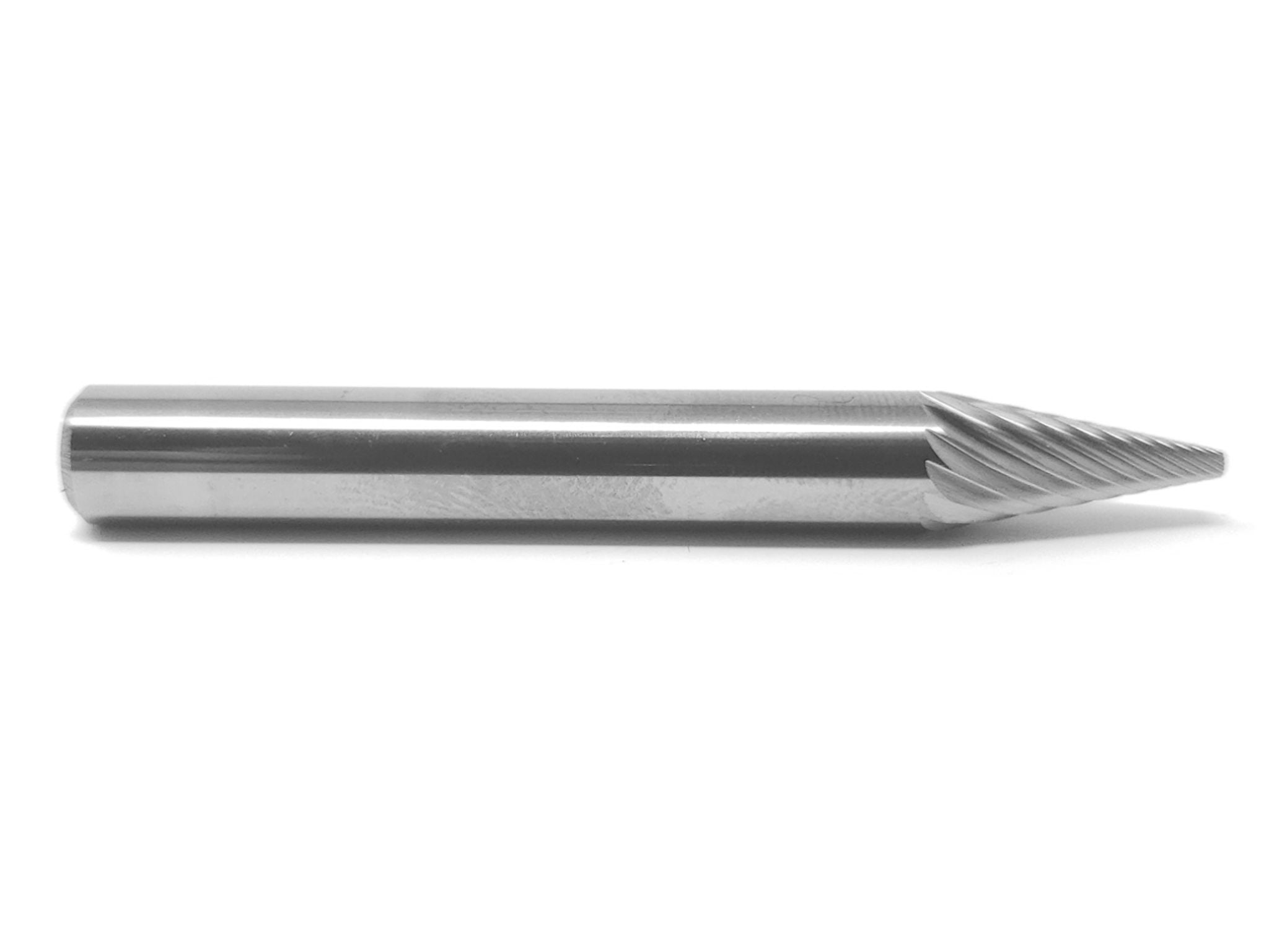 SM-1 Single Cut Cone Pointed End 1/4" x 1/2" Carbide Burr Bur Tool Die ...