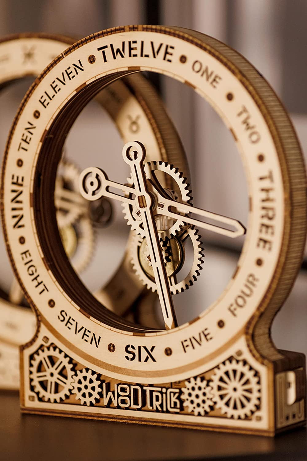 Wood Trick Modern Kinetic Clock 3D Wooden Puzzles Nepal | Ubuy