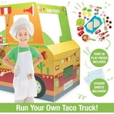 SVAN Taco Truck Food Kit, Wooden Playset with Cook Top, Sink, Steering ...