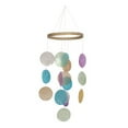 DRAFIDEEP Natural Seashell Wind Chime with Sweet Sound, Elegant Indoor ...