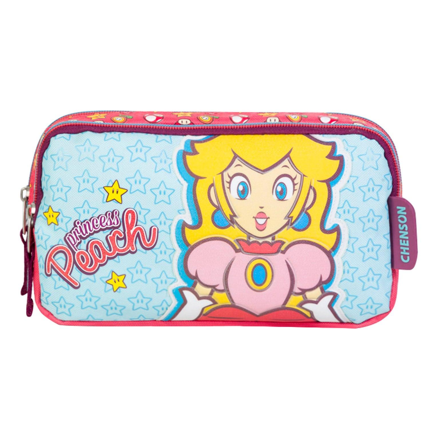 Lapicera CHENSON Mario Bros princesa Peach doble compartimento CHENSON ...