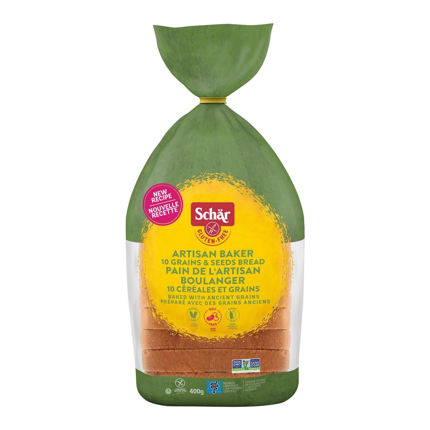 Schär Gluten-Free Artisan Baker 10 Grains & Seeds Bread, 400 g - Walmart.ca