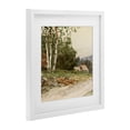 Stupell Industries Farm House Dirt Road White Framed Print Under Glass ...