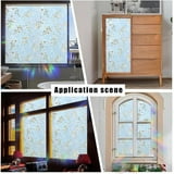 39.4x16.9 Inch Rainbow Window Privacy Film Sun Blocking UV Proof Static ...