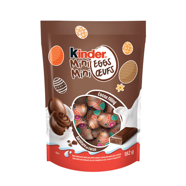 Kinder Chocolate, Milk Chocolate Mini Eggs with a Milky, Cocoa and ...