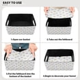 2 Pcs Foldable Felt Storage Bins Decorative Fabric Organizer Baskets ...