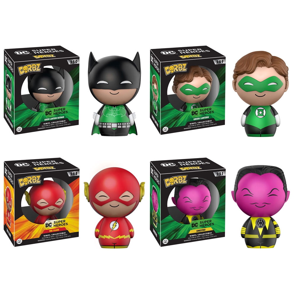 Funko Dorbz Vinyl Figures - DC Comics S1 - SET OF 4 (Sinestro, The ...