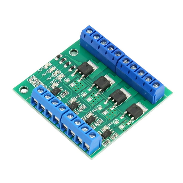 PLC Drive Board, DC 3.7V-27V Output MOS Driver Module 0-20KHZ PWM 3-20V Input Stable Working ...