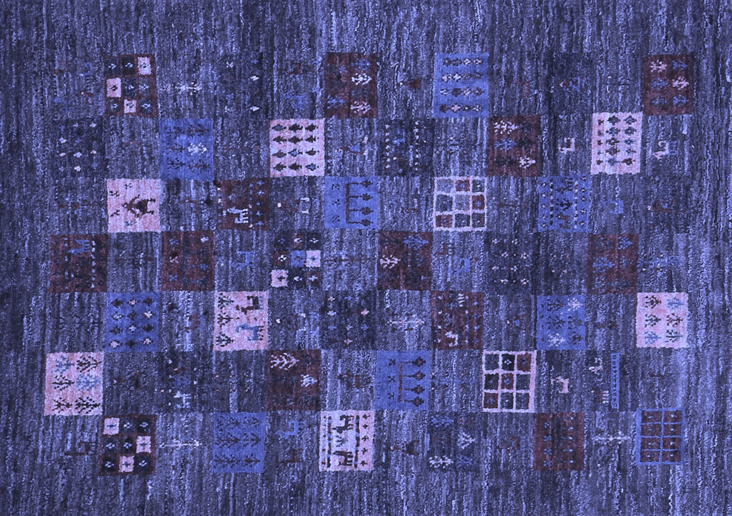 Ahgly Company Indoor Rectangle Abstract Blue Contemporary Area Rugs, 8 ...
