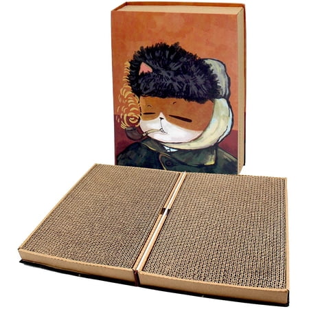 Cat Scratching Pad, Shape of Book, Van Gogh Self-Portrait with Bandaged ...