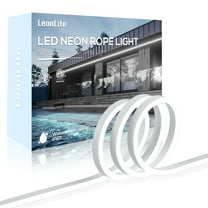 50FT LED Neon Rope Lights Outdoor, IP67 Waterproof, AC 120V LED Strip ...