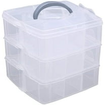 Pioneer Plastics 115C Clear Cylinder Plastic Container with Storage Lid ...