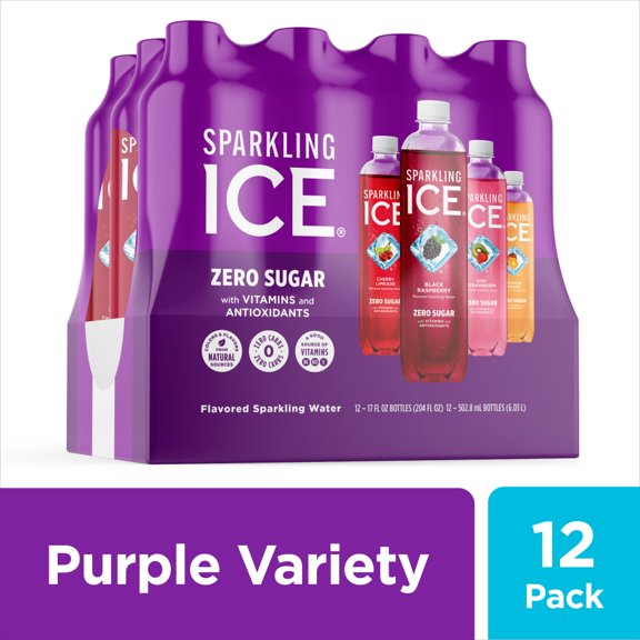 Sparkling Ice® Black Raspberry Drink, Naturally Flavored Sparkling ...