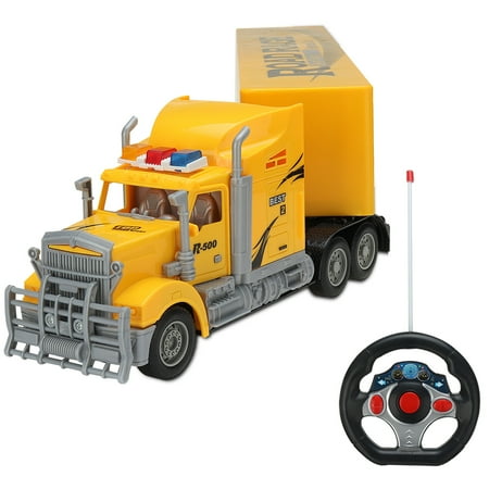 Toy Semi Truck Trailer 23" Electric Hauler Remote Control RC Children’s ...