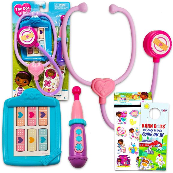 Disney Doc McStuffins Medical Toys Set: Doctor's Bag with Light-up ...