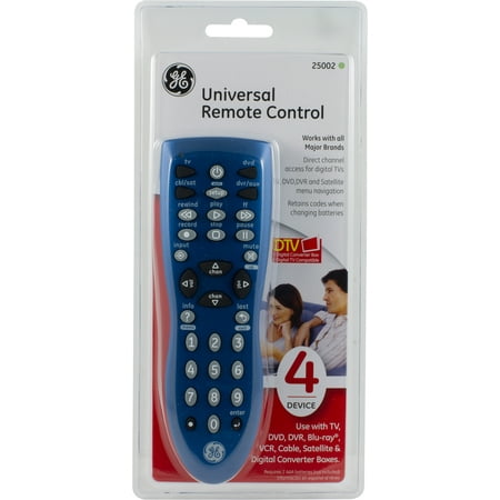 General Electric Universal Remote Control, 4 Device Blue - Walmart.com
