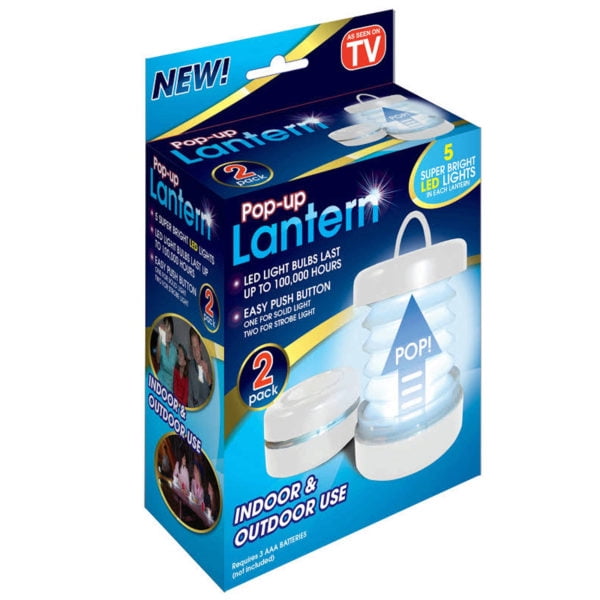 Pop-Up LED Lantern Set (Available in a pack of 8) - Walmart.com ...