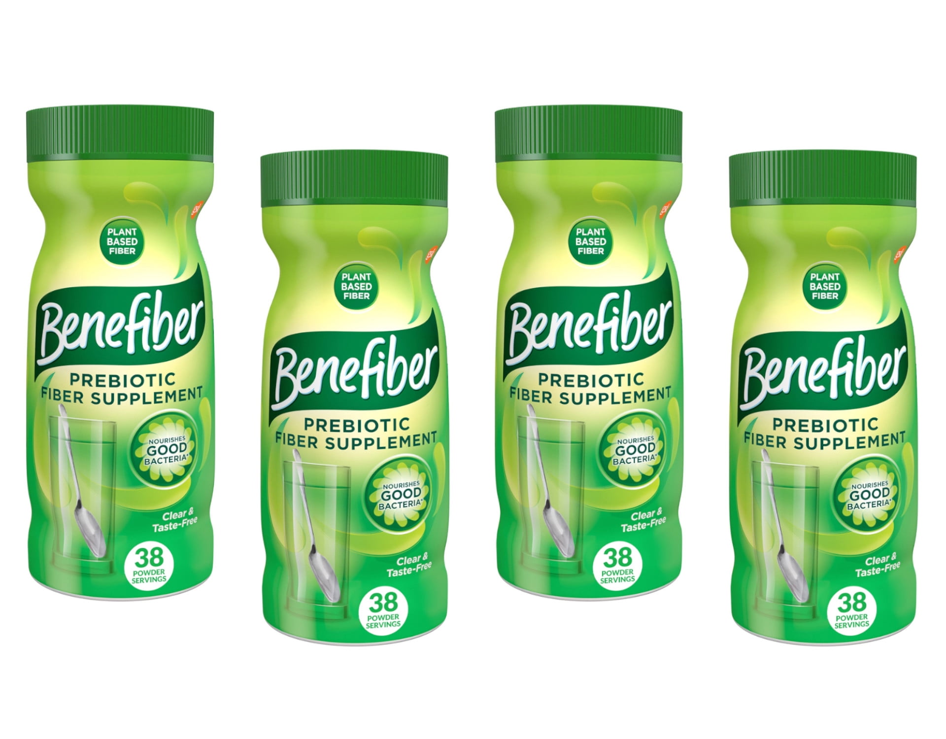 Benefiber Prebiotic Natural & Clear Daily Fiber, Sugar Free, 5.4 Oz, 4 ...