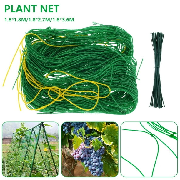EIMELI Garden Vine Plant Trellis Net Climbing Frame Fruit Tree Protect ...