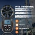 Handheld Anemometer, Digital Wind Speed CFM Meter Gauge - PC Data Air ...