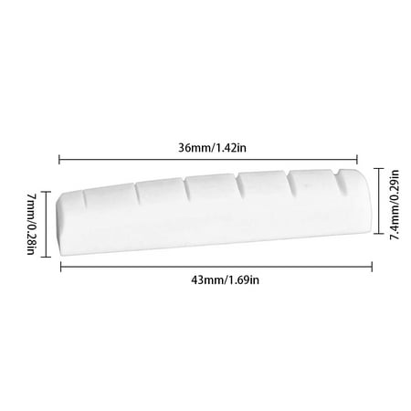 Ruiboury 2pcs 6-String Guitar Bone Nut Electric Acoustic Guitar guitar ...