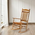 Free Shipping! UBesGoo 1 Pack Wood Rocking Chair for Outdoor and Indoor ...