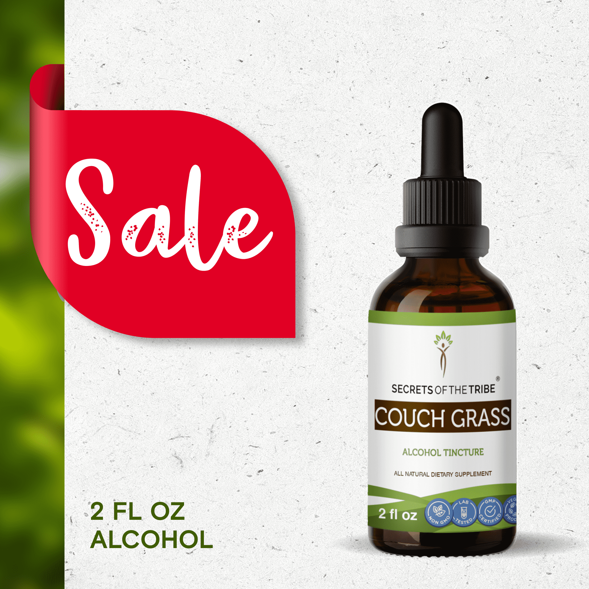 Couch Grass Tincture Alcohol-FREE Extract, Organic Couch Grass (Elymus ...