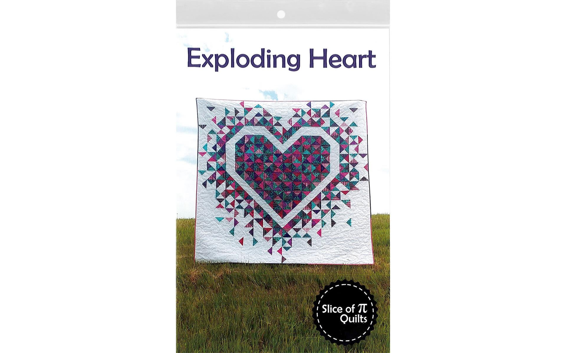 Slice Of Pi Quilts Exploding Heart Pattern - Walmart.com