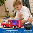 SYNCFUN LED Fire Truck Toy, Bump & Go Engine with Projections & Sirens ...