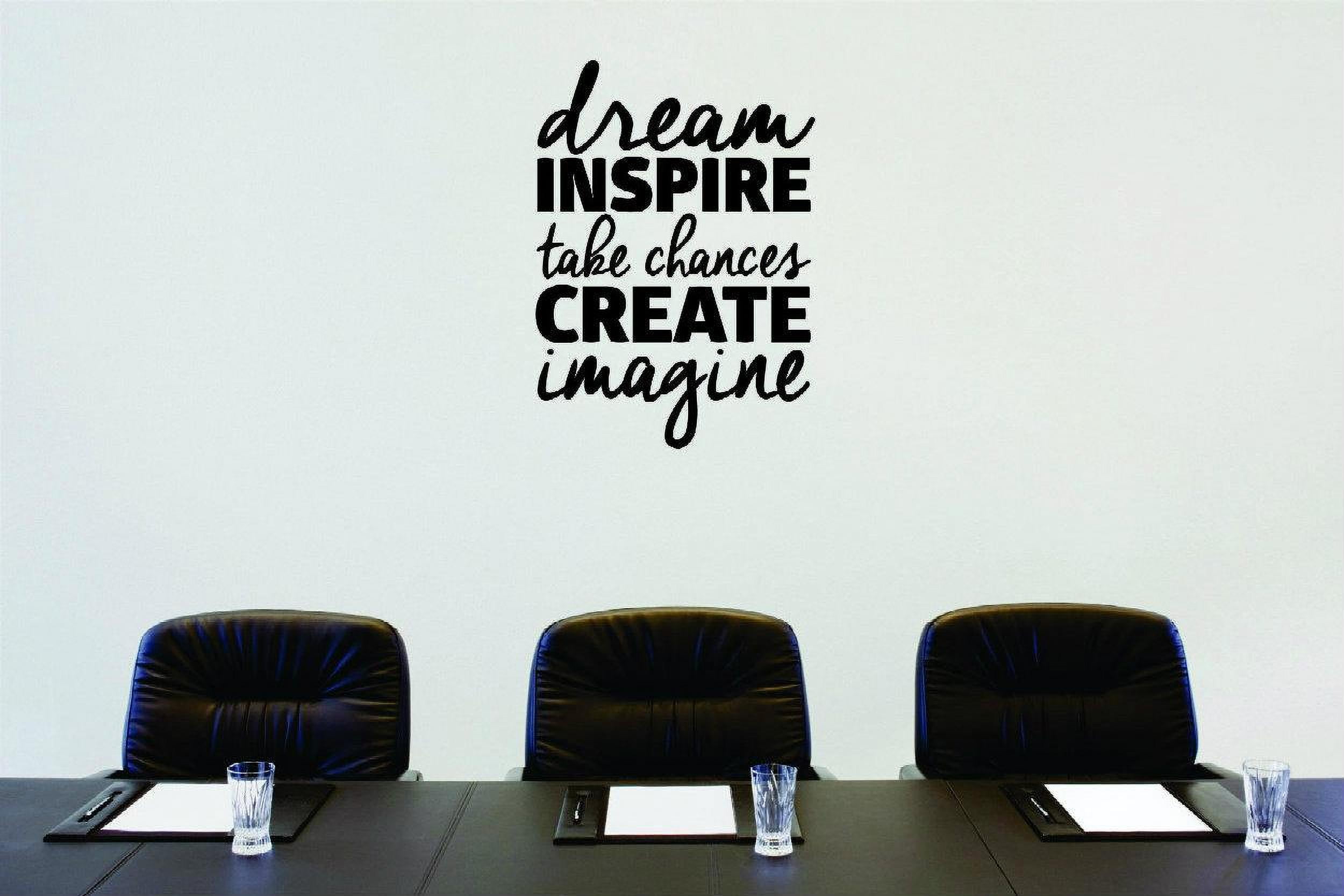 Design With Vinyl Home Wall Decals Dream Inspire Take Chances Create ...