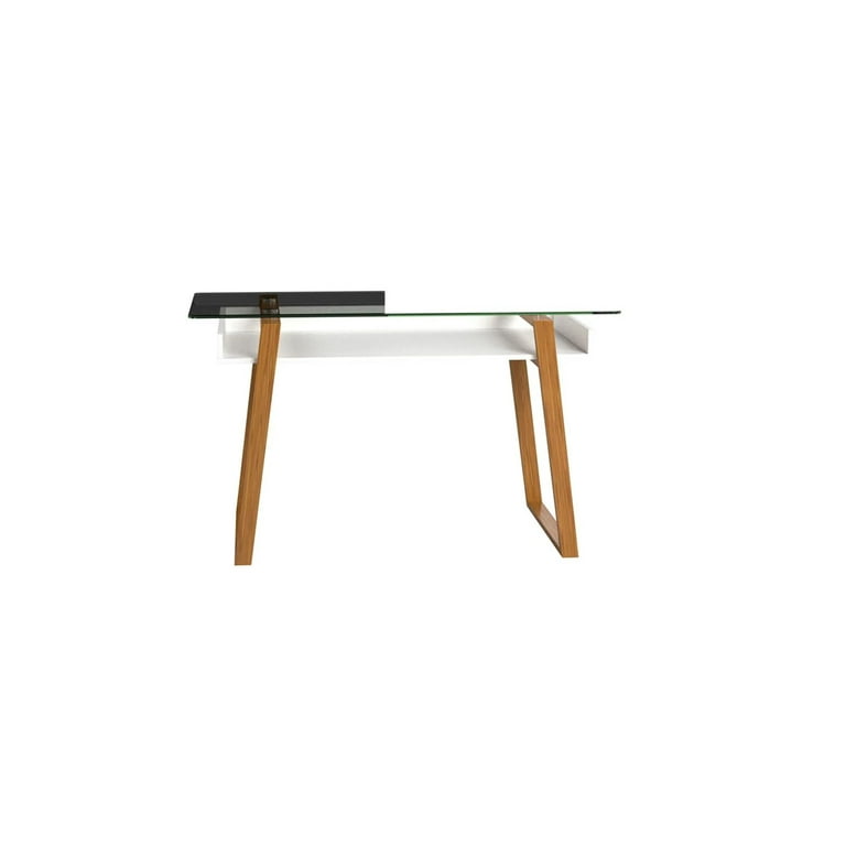 Bonvivo Designer Desk Massimo Modern Secretary in a Contemporary Design Clear