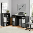 Mainstays 4-Cube Storage Desk, Black - Walmart.com