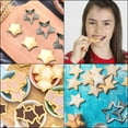 6 Pieces Star Cookie Cutters Set - Stainless Steel Five-Pointed Shaped ...