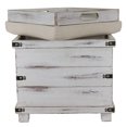 Decor Therapy Hadley Weathered Storage Ottoman, Multiple Finishes ...