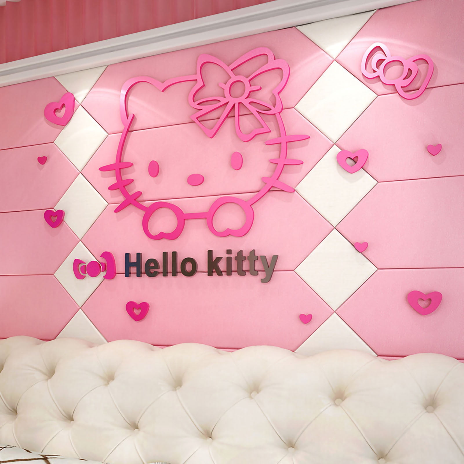 Click here for Vobor-Ca Cat Hello Kitty Wall Sticker 3d Wall Deca... prices
