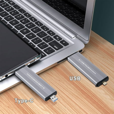 Dual USB Interface Drive Enclosure External 10gbps Drives For Plug And ...