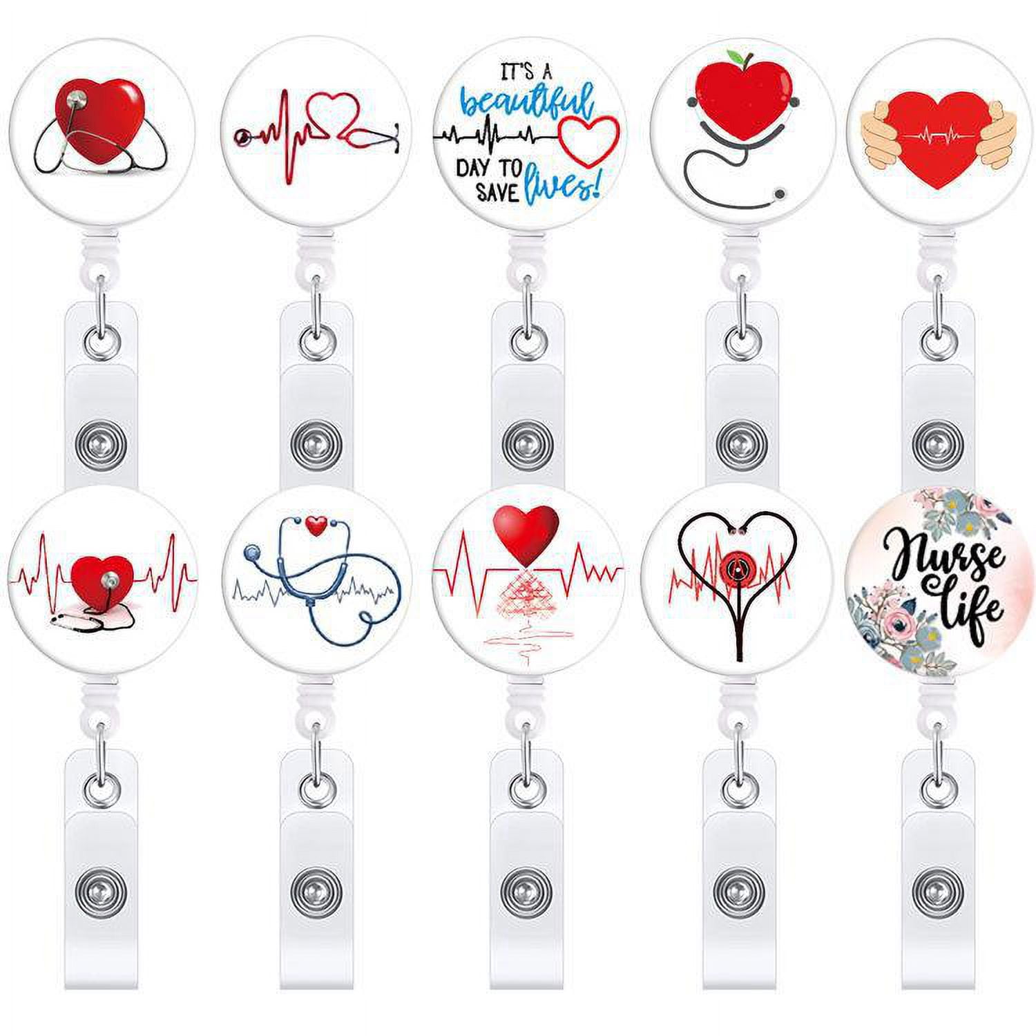10 series of ECG medical care rotating flower alligator clip ...