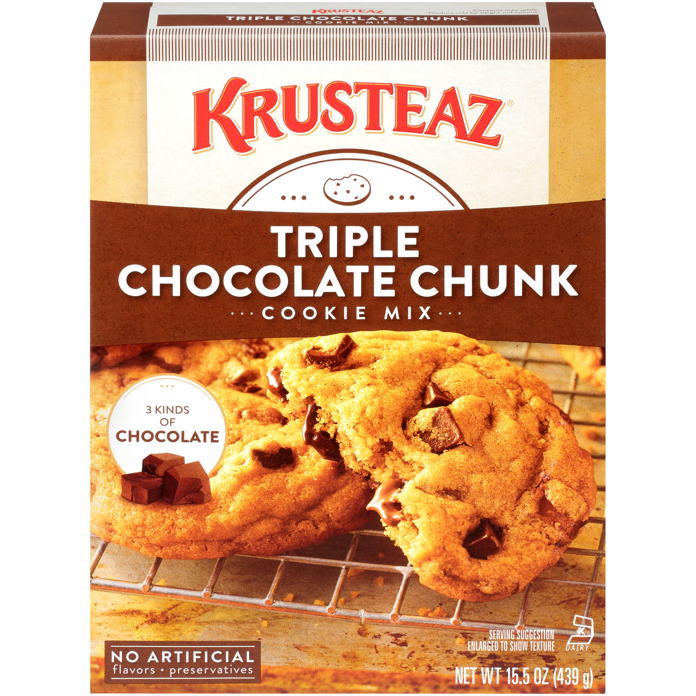 Krusteaz® Triple Chocolate Chunk Cookie Mix 15.5 oz. Box - Walmart.com ...