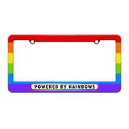Rainbow LGBTQ Gay Pride Pattern License Plate Frame - Walmart.com