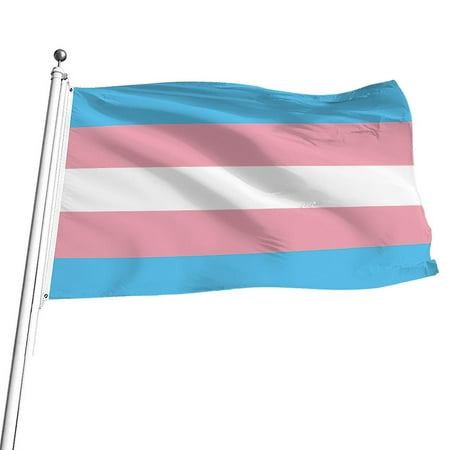 Drapeau transgenre 90 * 150cm, drapeau double sexe, bannière pan-genre ...