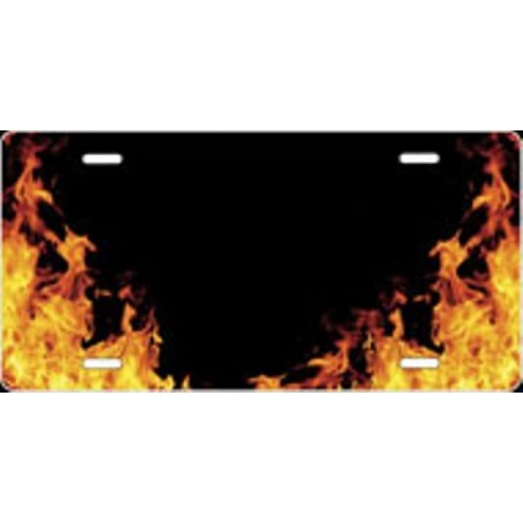Real Flames Airbrush License Plate Free Names on this Air Brush ...