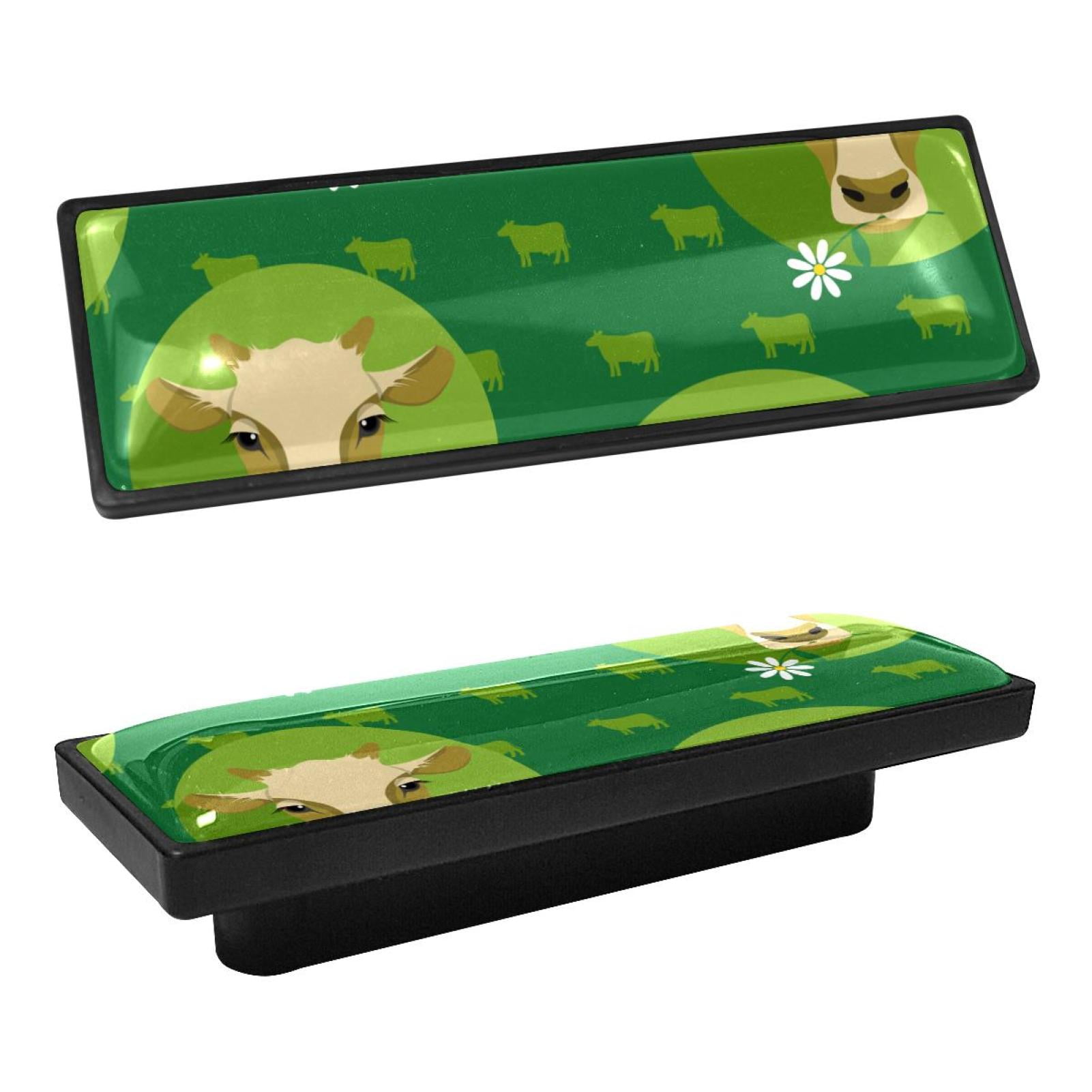 4 Pcs Rectangle Cabinet Handle Cupboard Knob Drawer Pulls Handle Cow ...