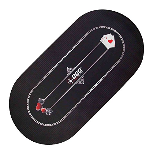 BBO Poker Portable Poker & Game Mat for 8 Players, Black - Walmart.com