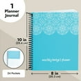 Blue Monthly Budget Planner, Bill Organizer, 24 Pockets, Home Expense ...