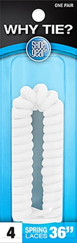 Shoe Gear Why Tie Special Laces for Men and Women, Polyester, White, 36 ...