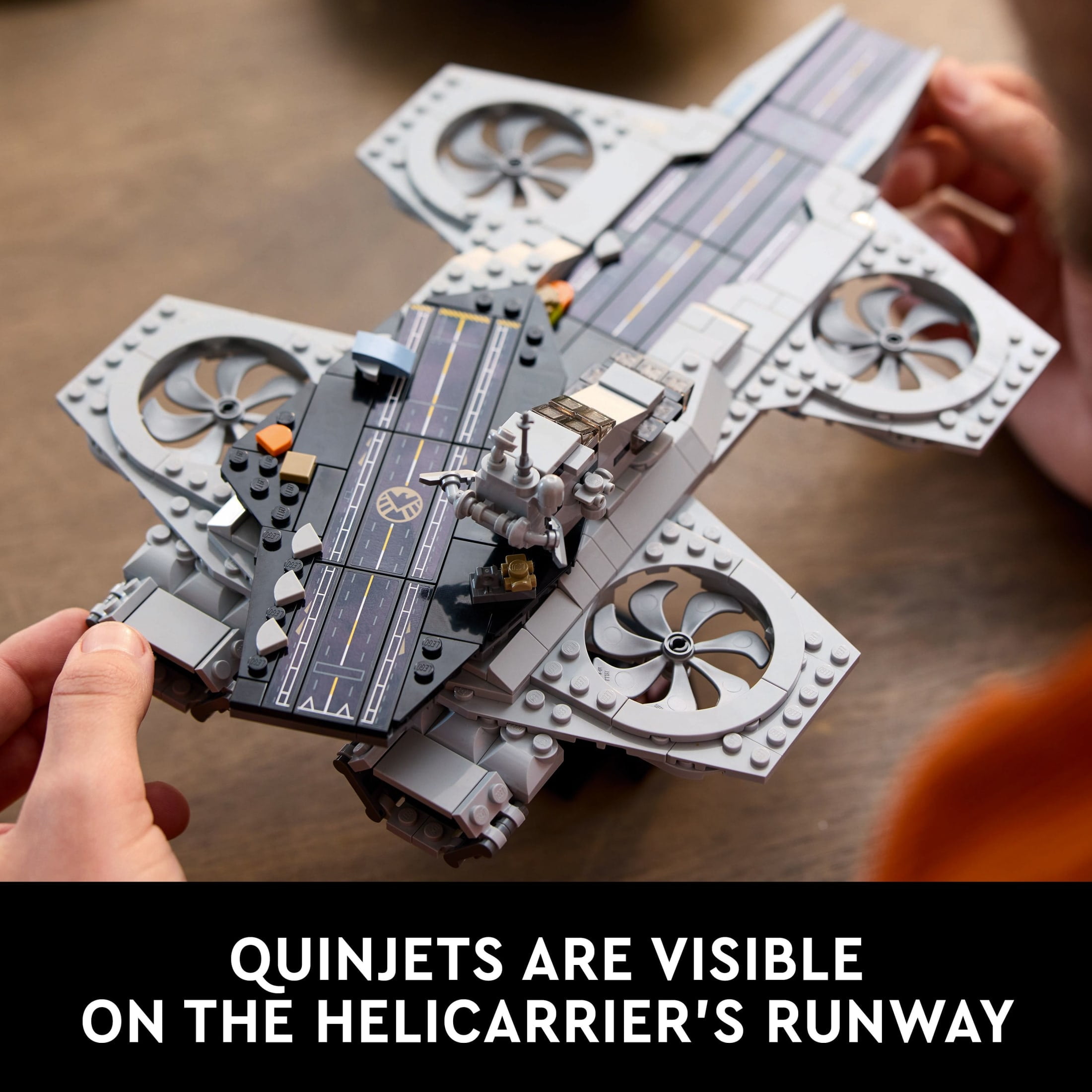 LEGO Marvel The Avengers Helicarrier Building Set Australia | Ubuy